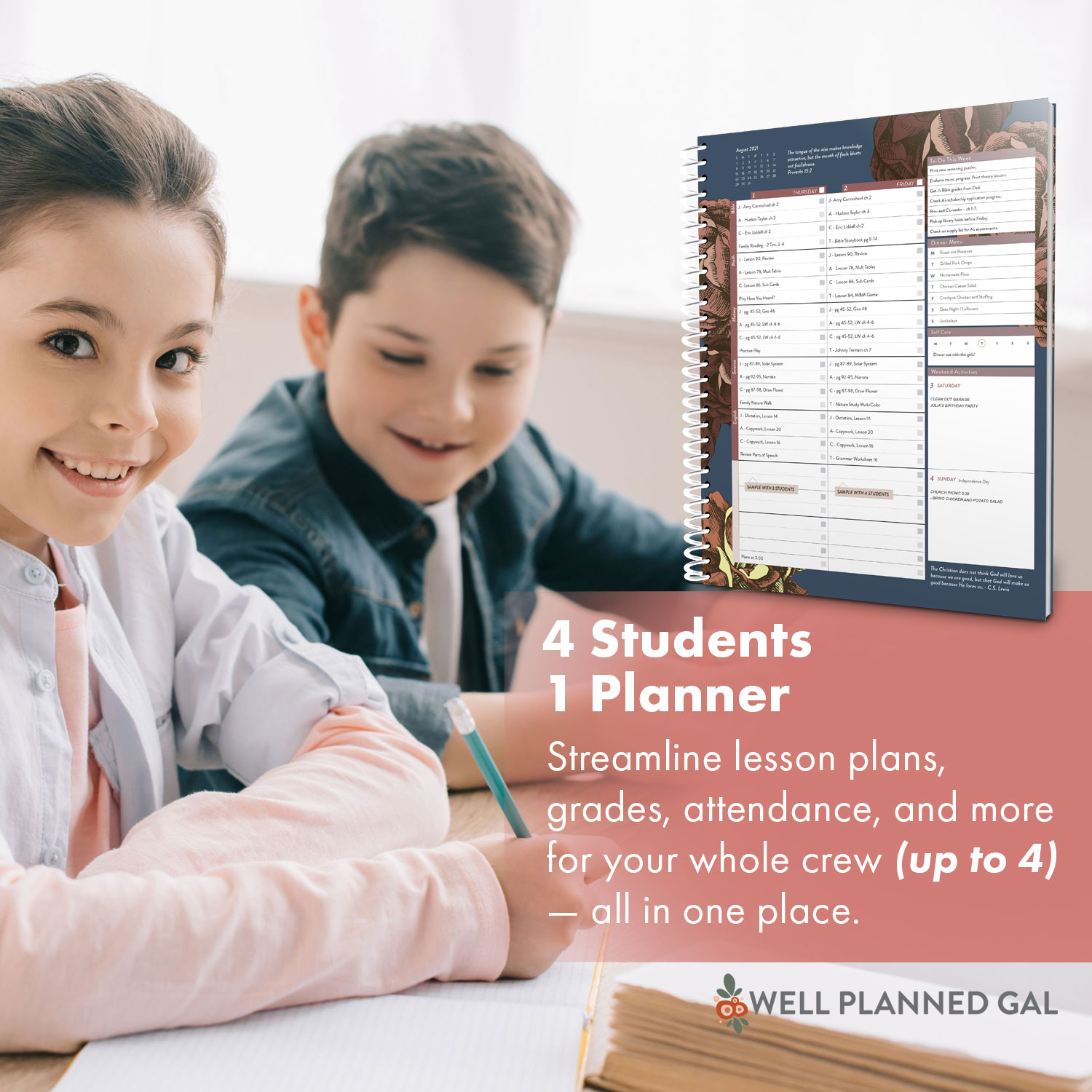 Well Planned Gal Homeschool Planner - 2021-2022 Planners - Well Planned ...